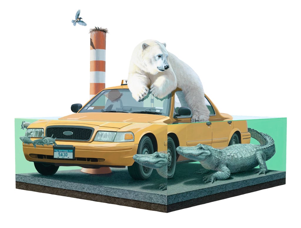 Gli artwork surreali del pittore Josh Keyes | Collater.al
