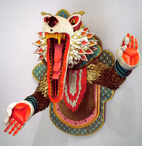 AJ Fosik - Sculture in legno e idoli contemporanei