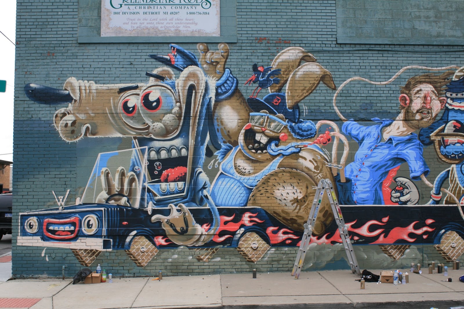 Nychos è un graffiti artist austriaco autore del concept Rabbit Eye ...