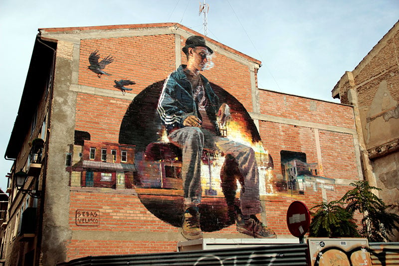 The Painterly Street Art of Sebas Velasco | Collater.al