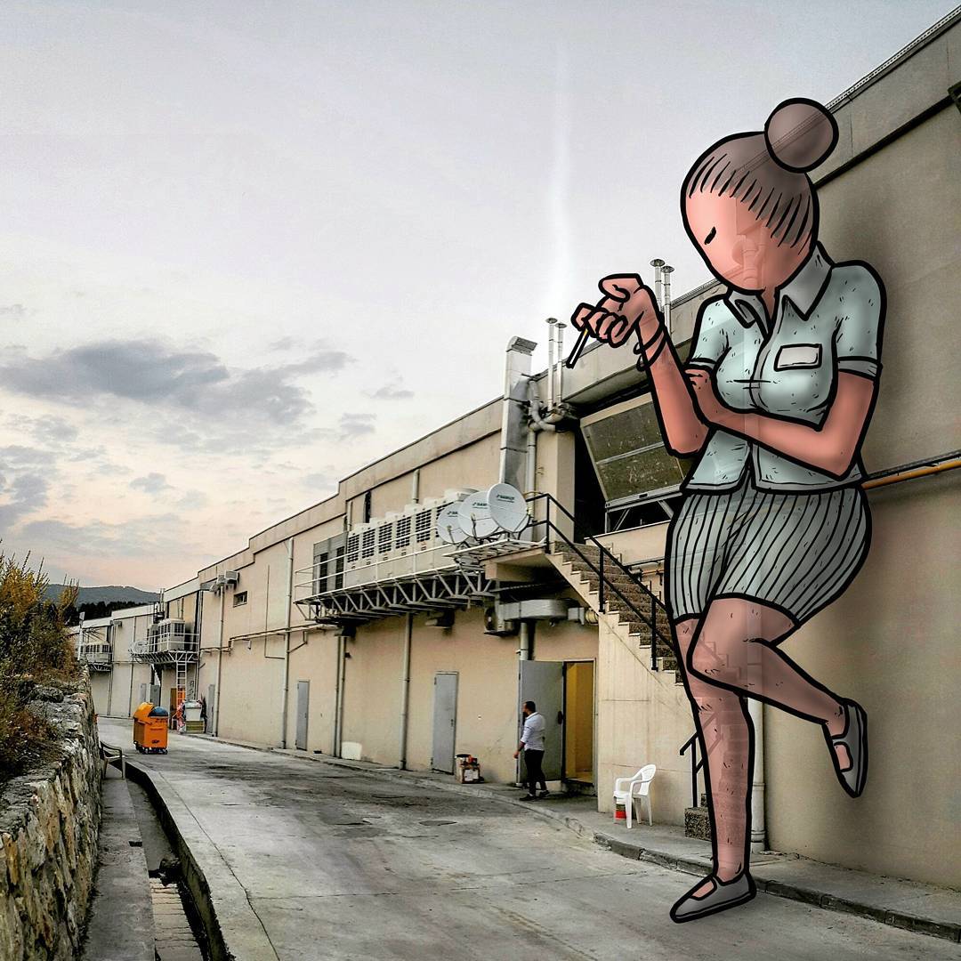 Lilliputs Series, the huge illustrated characters of Hakan Keles ...