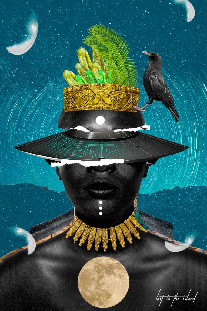 The fluorescent and psychedelic collages of Kaylan M. | Collater.al