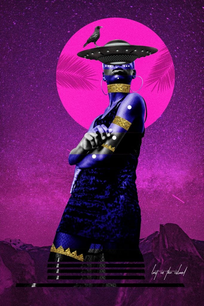 The fluorescent and psychedelic collages of Kaylan M. | Collater.al