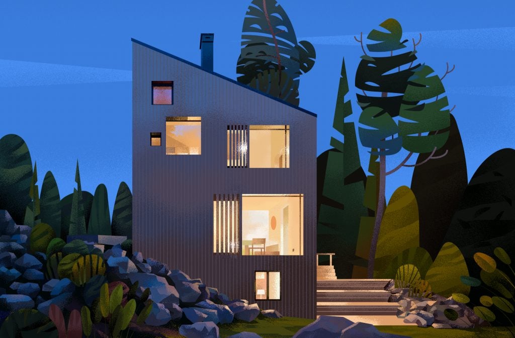 Muhammed Sajid illustrates houses from all around the world | Collater.al