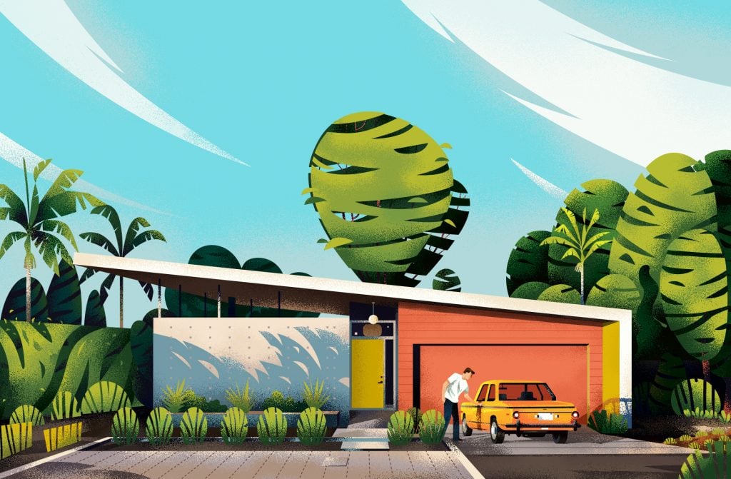 Muhammed Sajid illustrates houses from all around the world | Collater.al