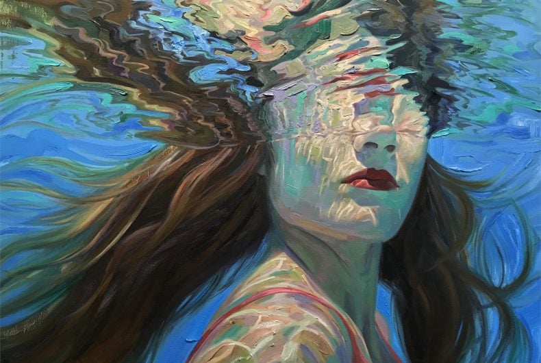 Isabel Emrich creates fantastic underwater paintings | Collater.al