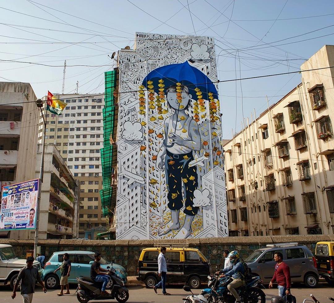Future, Millo’s murale that brings art to the slum of Dharavi | Collater.al
