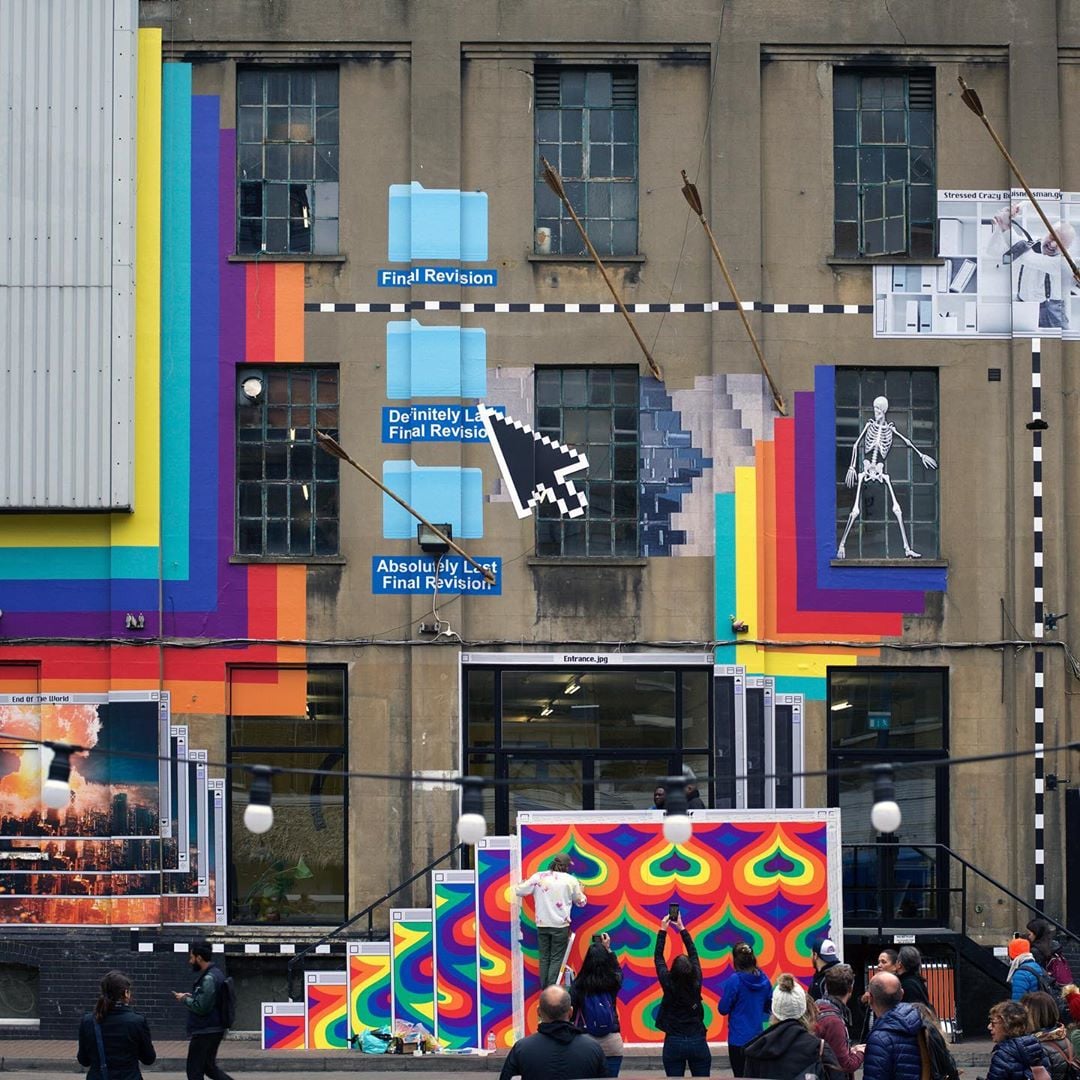 INSA street art, which can only be viewed online | Collater.al
