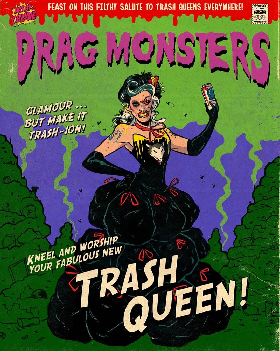 Cheyne Gallard, between superheroes and drag queens | Collater.al