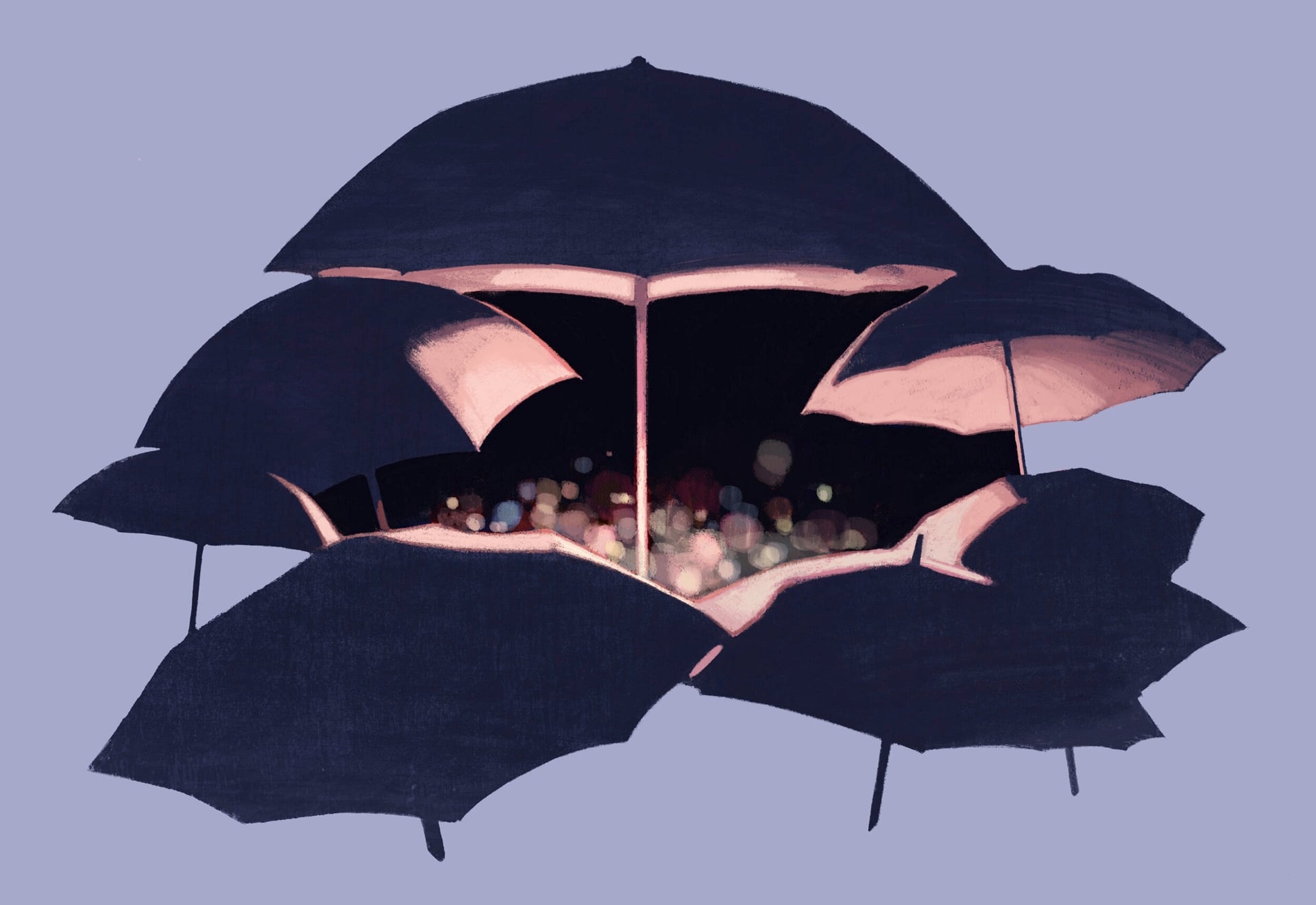 The delicate atmospheres of Hokyoung Kim's illustrations | Collater.al