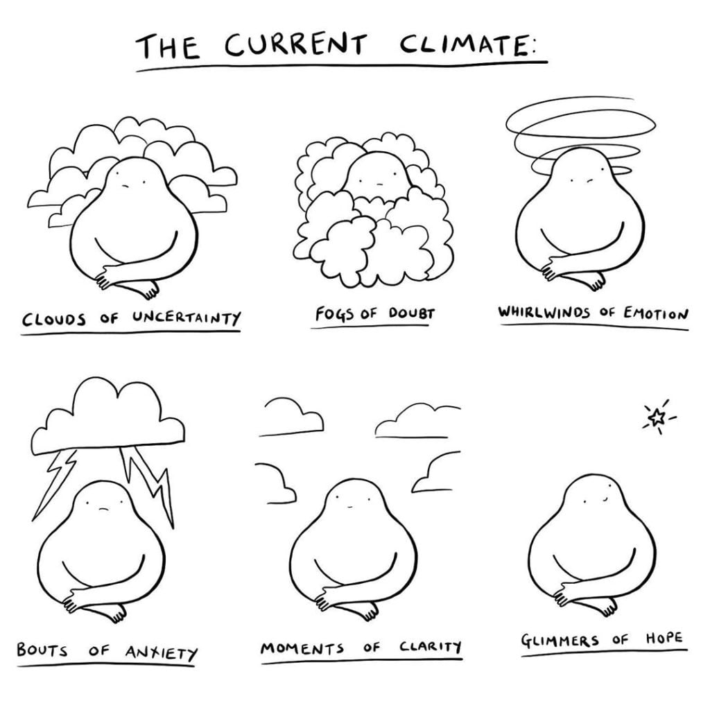 The simple drawings of Worry Lines | Collater.al