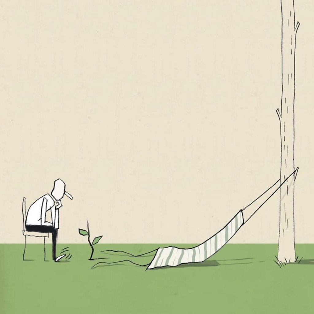 Feelings and moods in Yuval Robichek's illustration | Collater.al