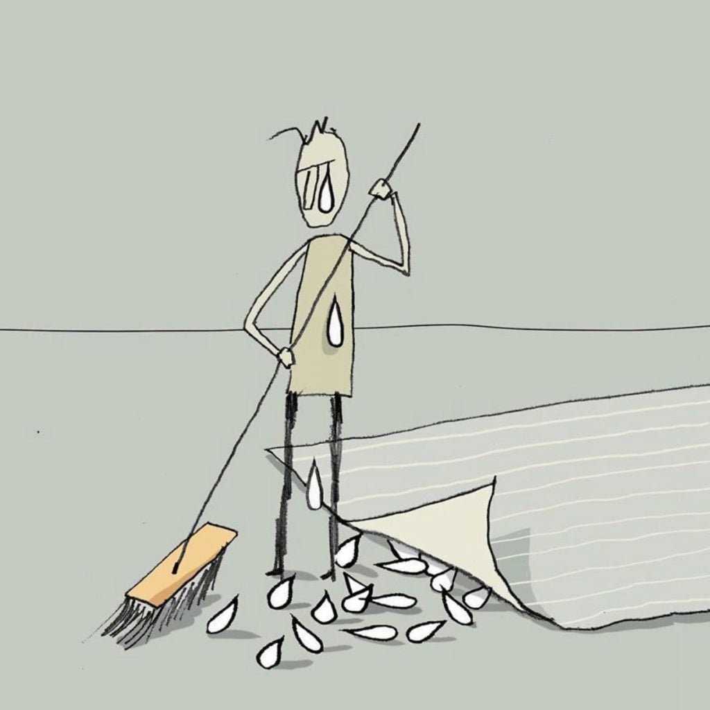 Feelings and moods in Yuval Robichek's illustration | Collater.al