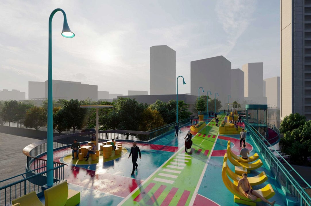 High Loop, a multicolored bridge for Shanghai | Collater.al