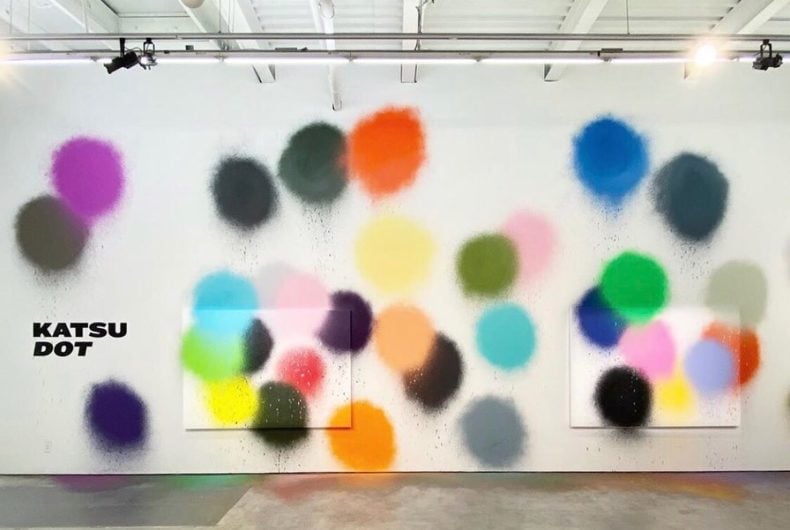 "DOT", KATSU's exhibition realized with drones | Collater.al