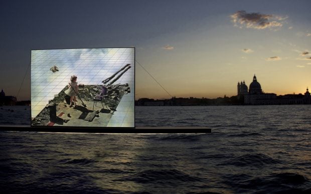 The Venice Lagoon becomes a floating cinema | Collater.al