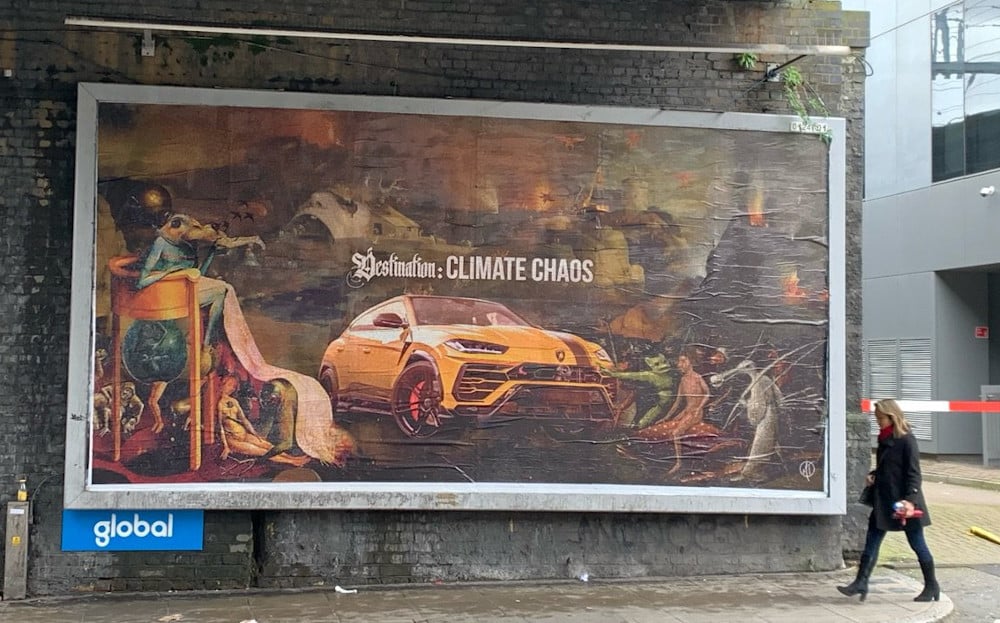 "ADBRAKE CAR SUBVERTS", Brandalism advertisements | Collater.al