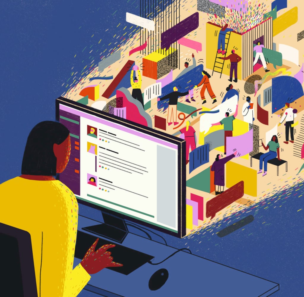 Abbey Lossing illustrations show scenes of everyday life | Collater.al