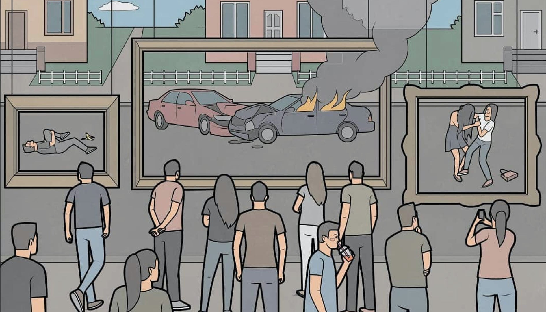 Anton Gudim illustrates the contradictions of reality | Collater.al