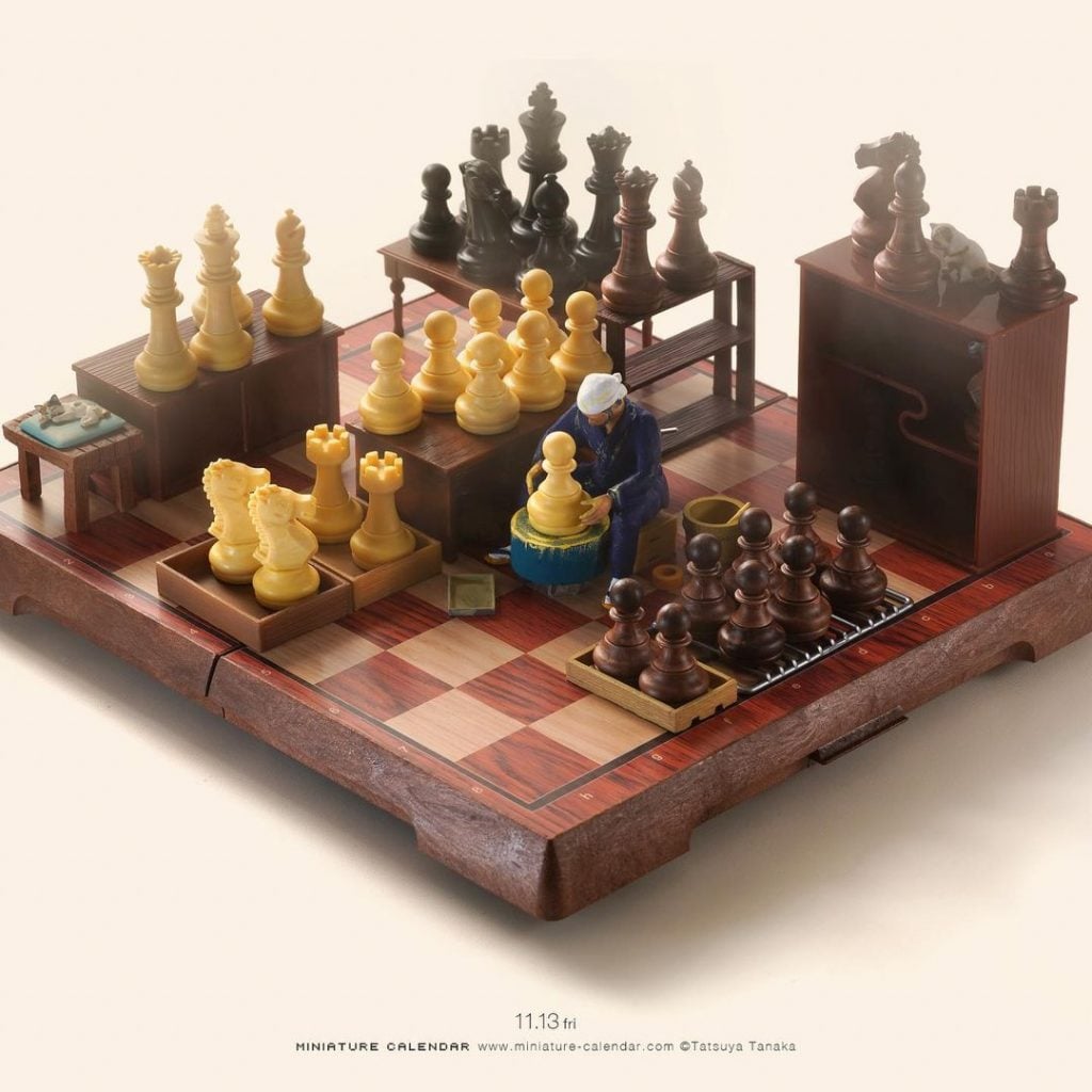 MINIATURE CALENDAR and dioramas by Tatsuya Tanaka | Collater.al