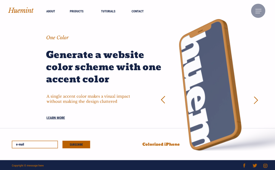 Huemint is the automatic colour palette generator | Collater.al