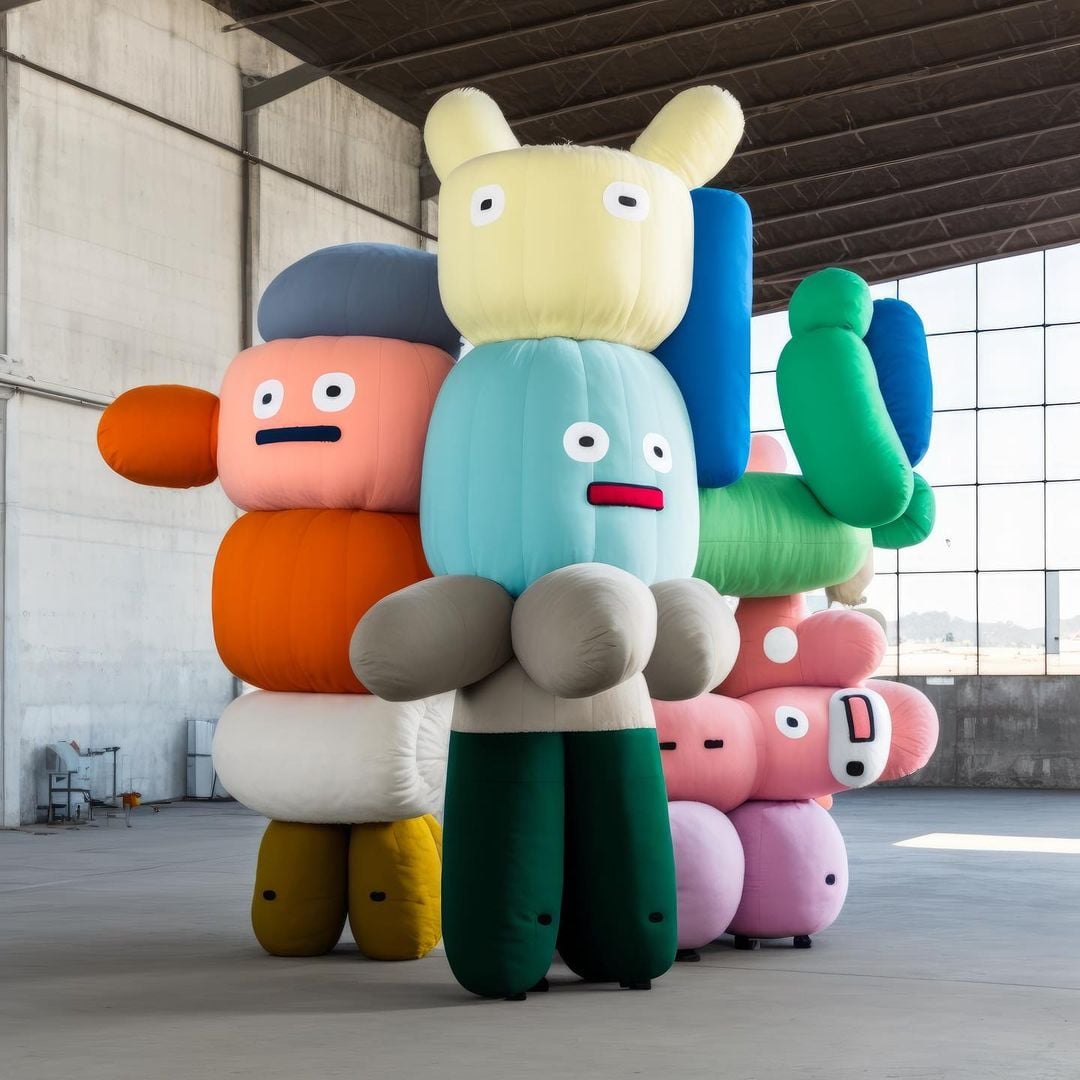 I giganteschi pupazzi di design dell'artista Lucas Zanotto | Collater.al
