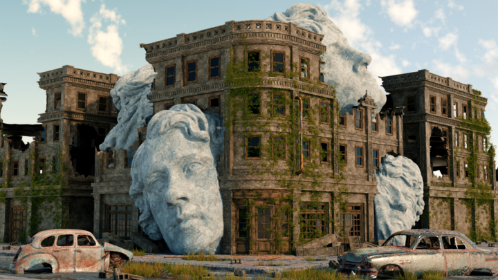 "Thrive", the imposing statue by Daniel Popper